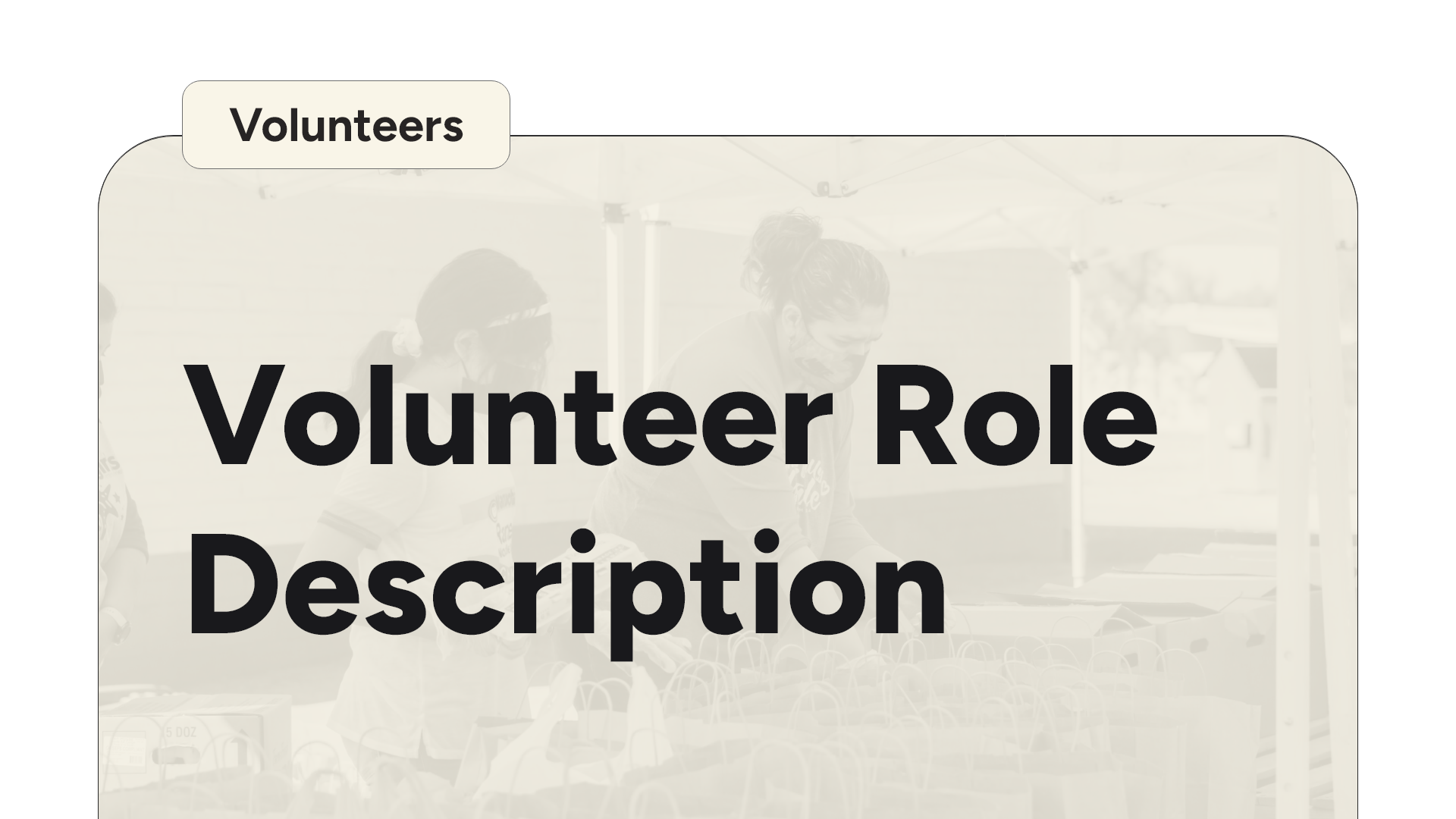 Volunteer Role Description – Ministry Pass