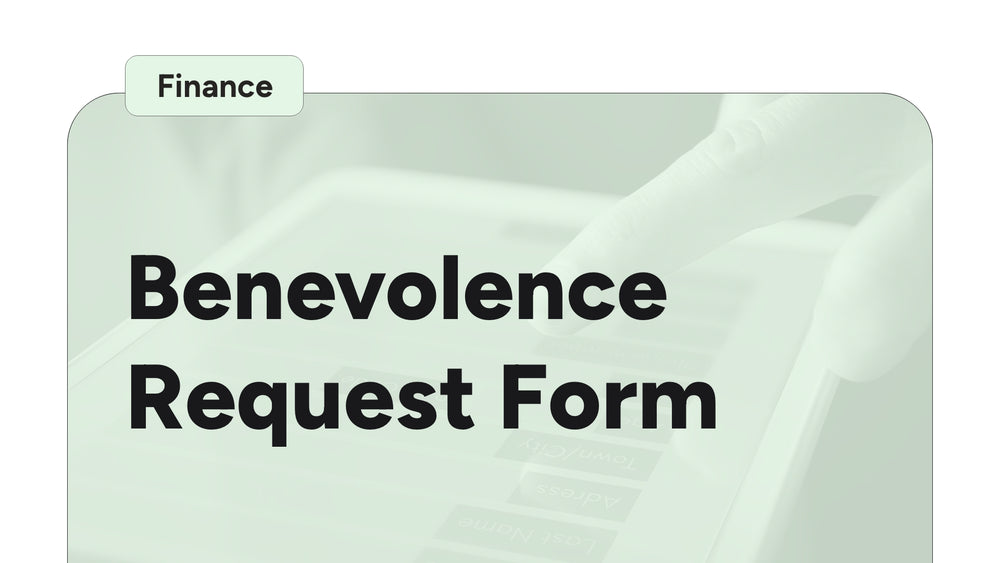 Benevolence Request Form – Ministry Pass