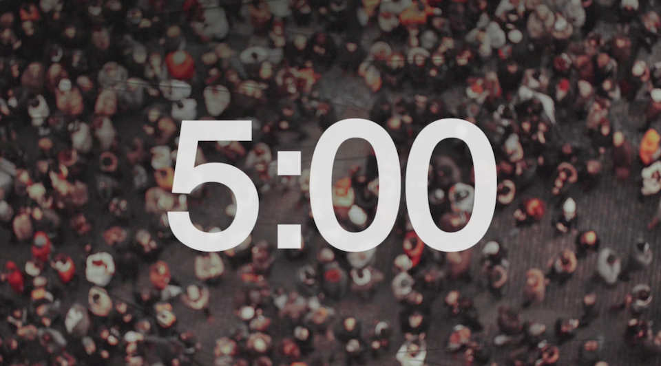 Crowded Street Countdown Video – Ministry Pass