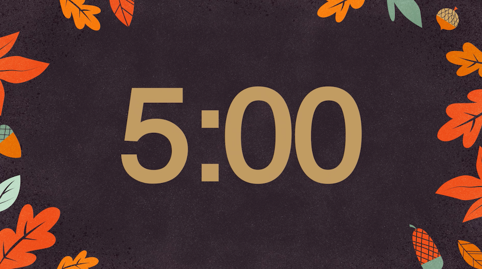 Fall Leaves Countdown Video – Ministry Pass