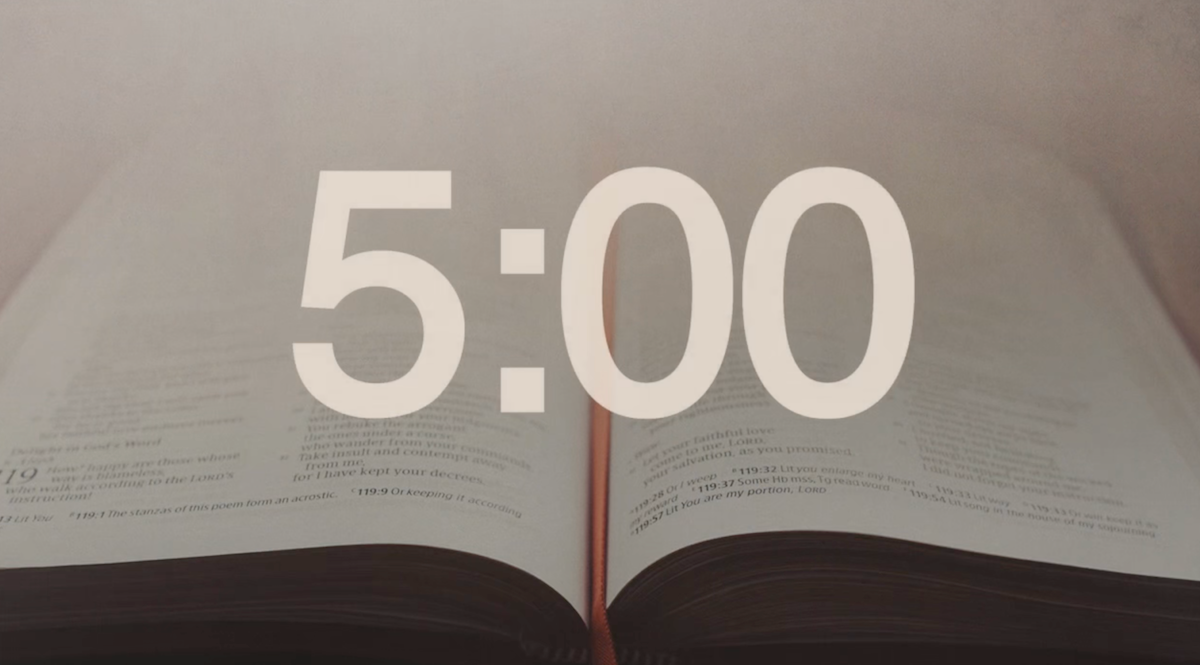 Open Bible Countdown Video – Ministry Pass