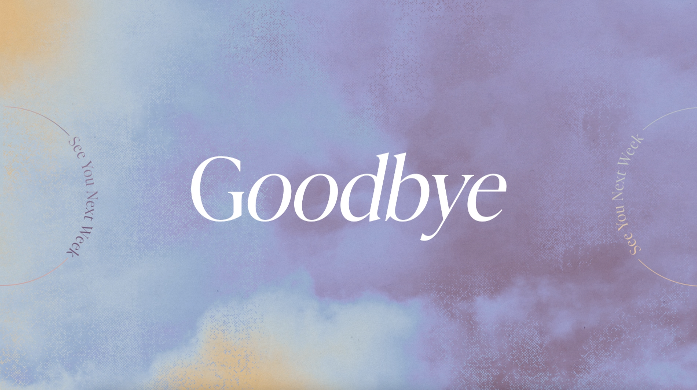 Goodbye Motion Graphic – Ministry Pass