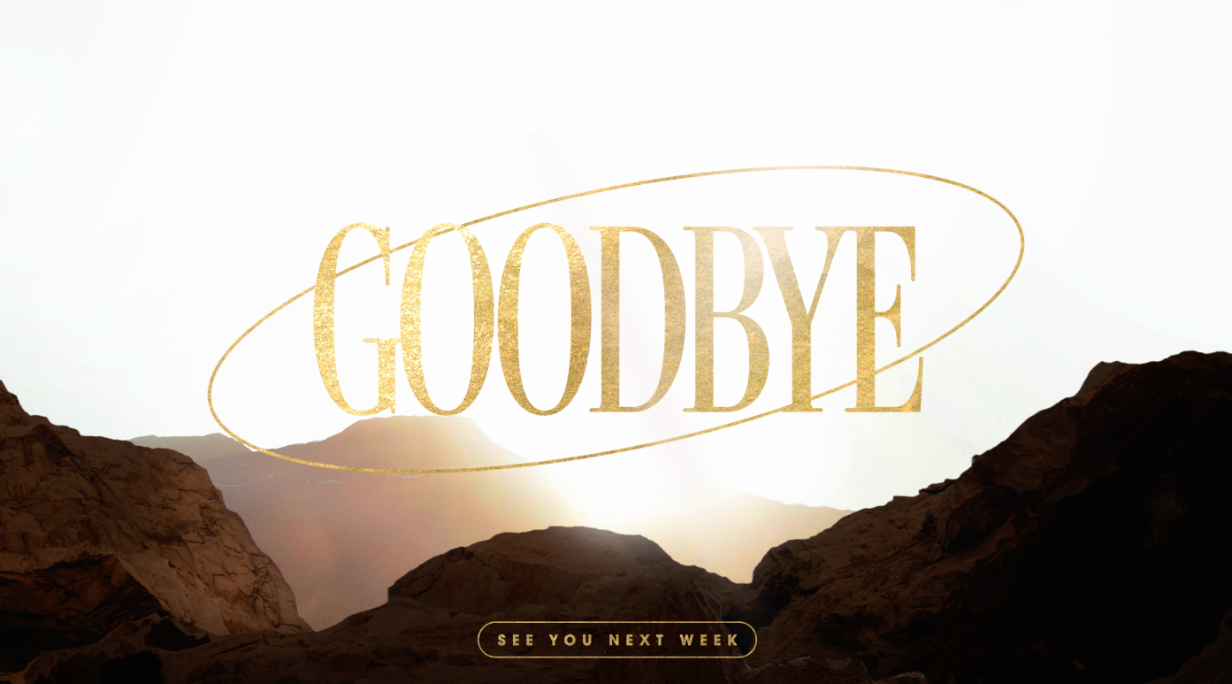 Goodbye Motion Graphic – Ministry Pass