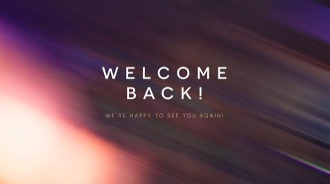 Welcome Back – Ministry Pass