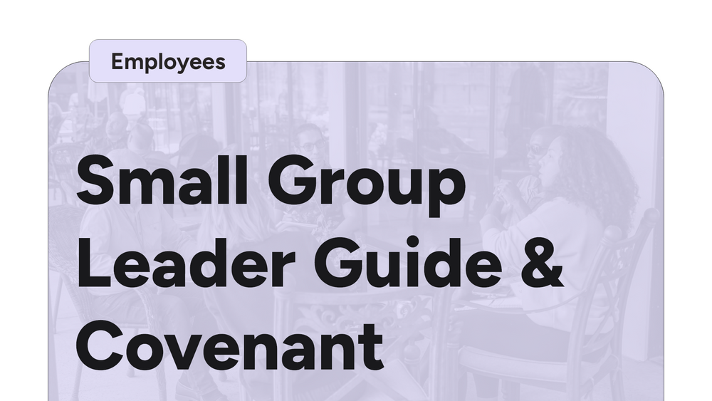 Small Group Leader Guide & Covenant – Ministry Pass