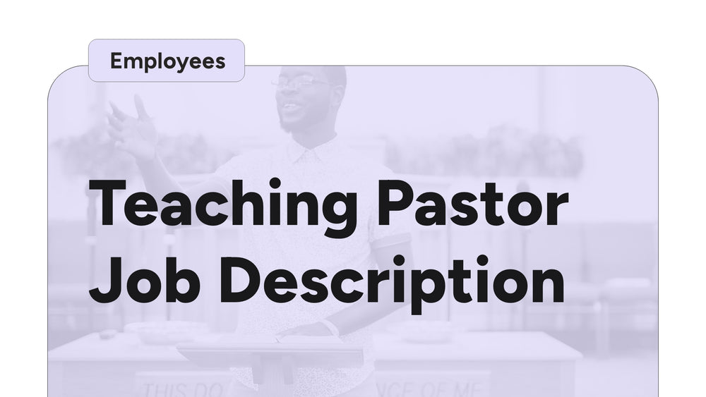 Teaching Pastor Job Description – Ministry Pass