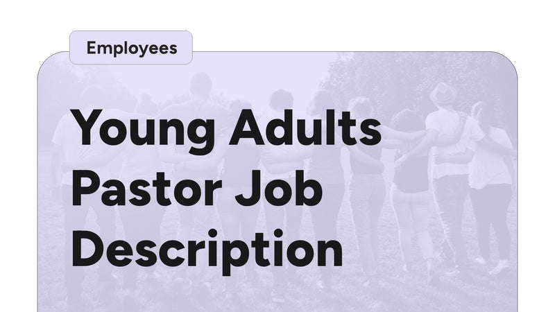 Young Adults Pastor Job Description – Ministry Pass